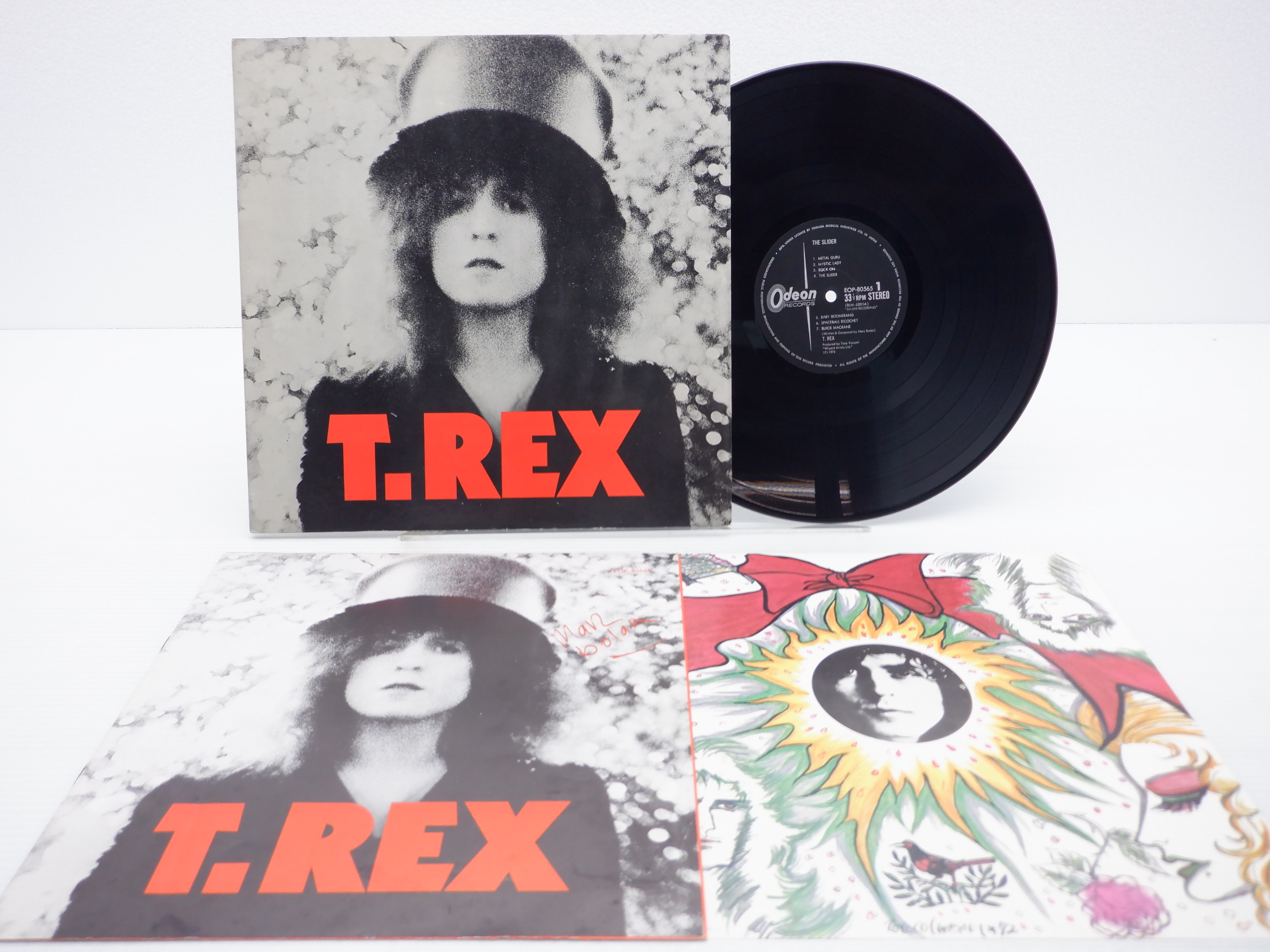 代購代標第一品牌－樂淘letao－【帯付/ポスター付】T.Rex(T.レックス)「The Slider(ザ・スライダー)」LP（12インチ）/Odeon(EOP-80565)/Rock