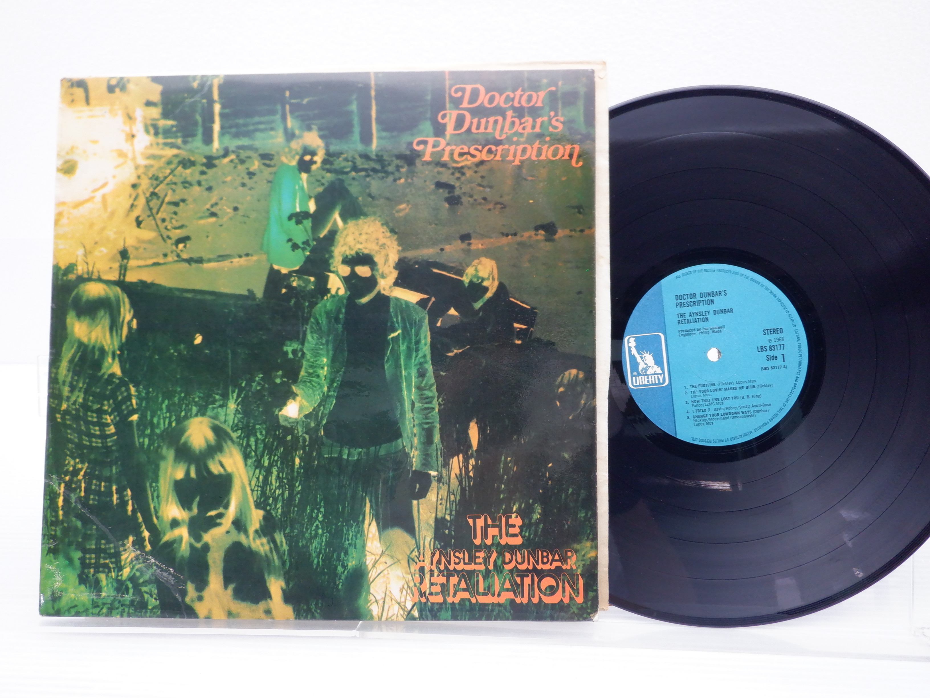 代購代標第一品牌－樂淘letao－The Aynsley Dunbar Retaliation「Doctor Dunbar's Prescription」LP（12インチ）/Liberty ...