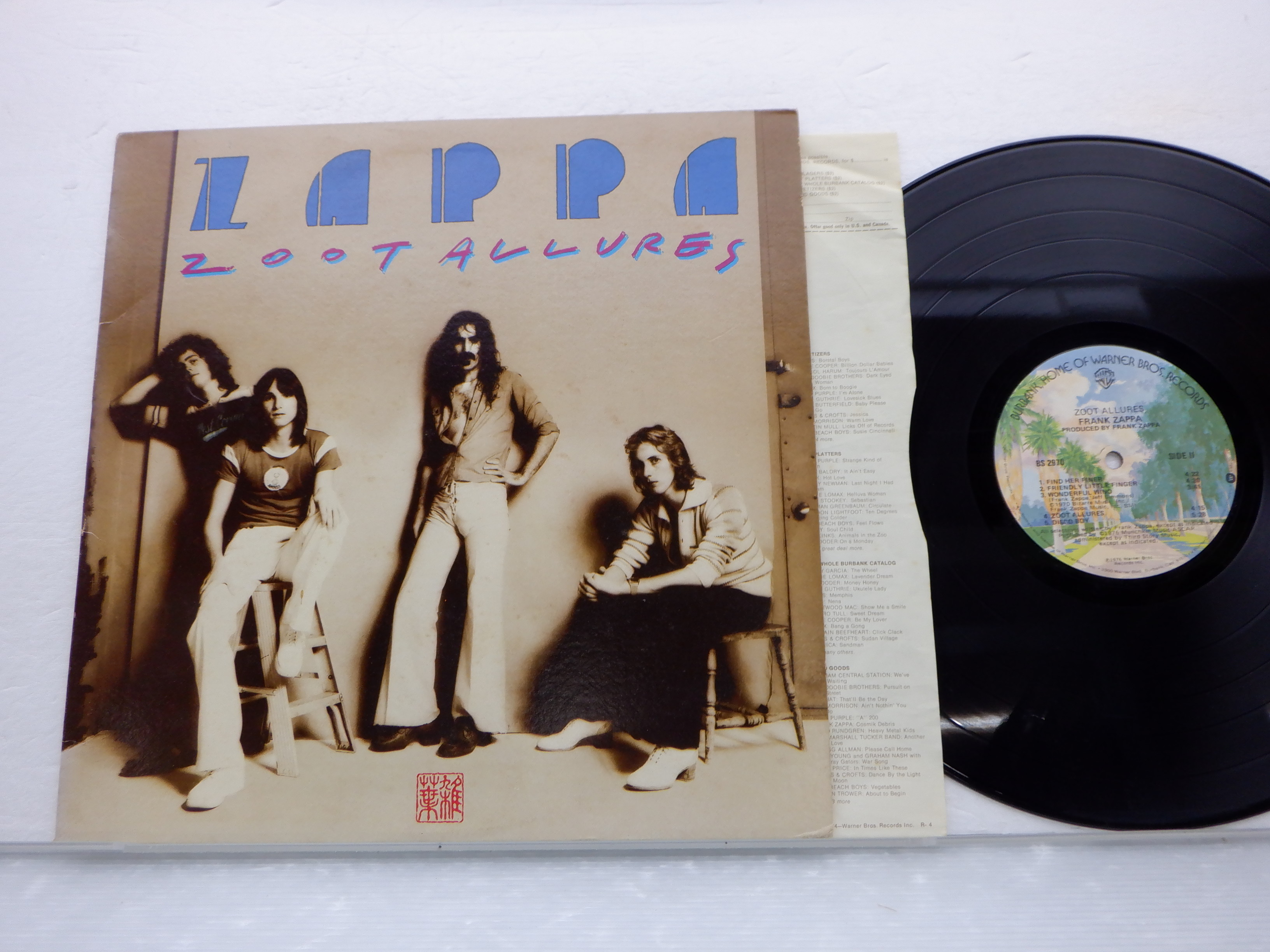 代購代標第一品牌－樂淘letao－Frank Zappa「Zoot Allures」LP（12インチ）/Warner Bros ...