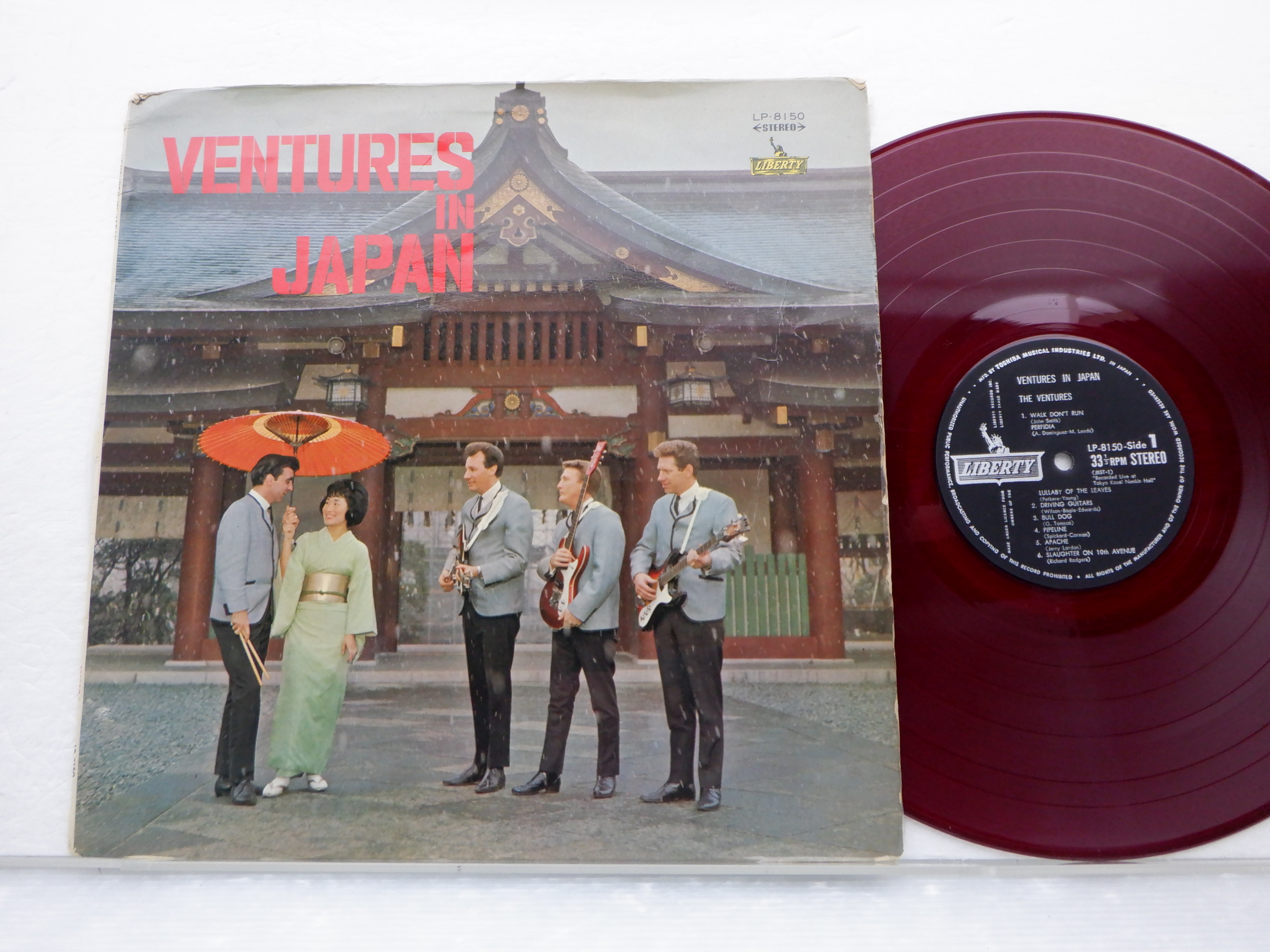 日本代購代標第一品牌【樂淘letao】－The Ventures(ザ・ベンチャーズ)「Ventures In Japan(ベンチャーズ・イン・ジャパン)」LP（12インチ）/Liberty ...
