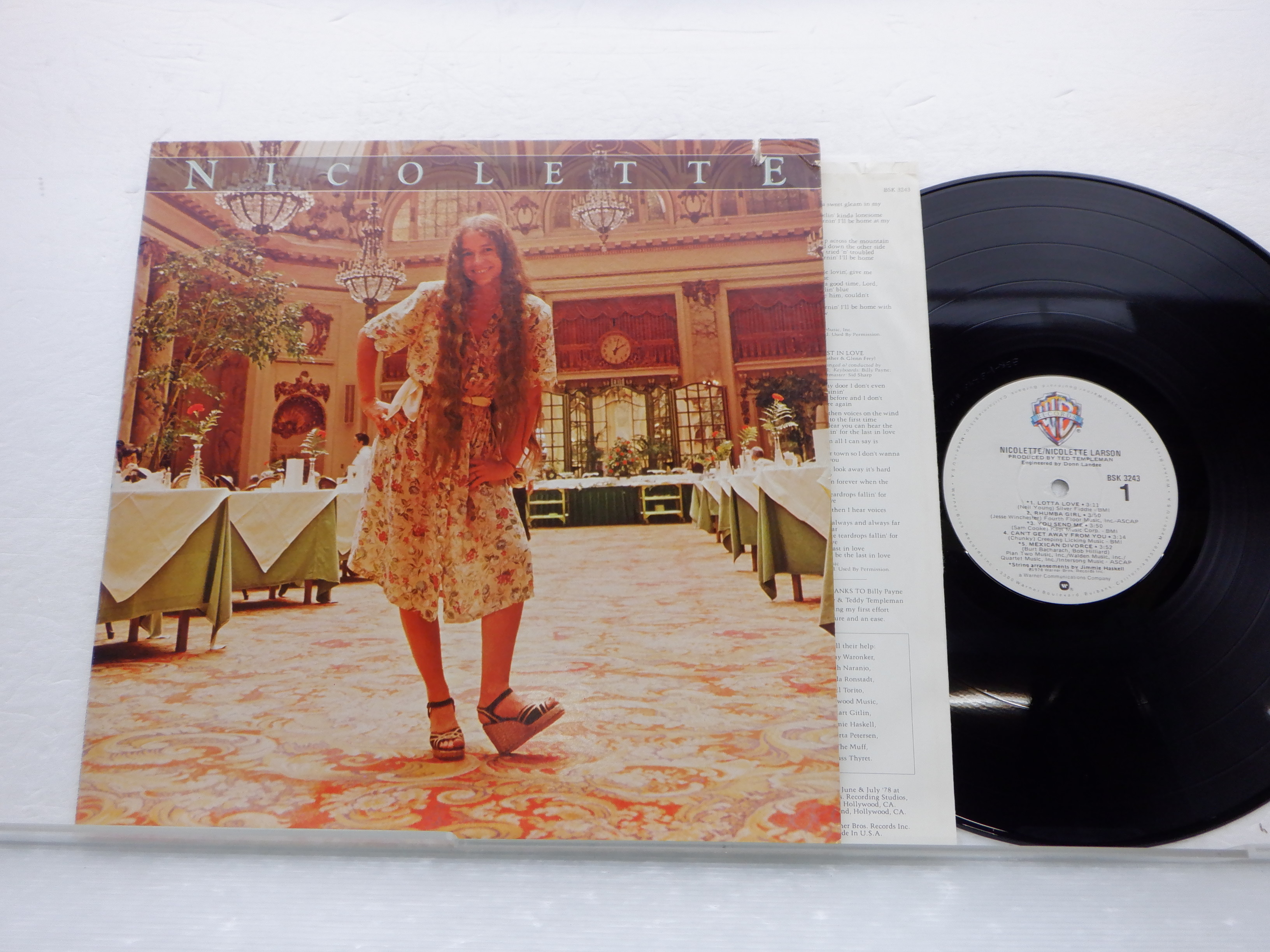 代購代標第一品牌－樂淘letao－Nicolette Larson「Nicolette」LP（12インチ）/Warner Bros ...