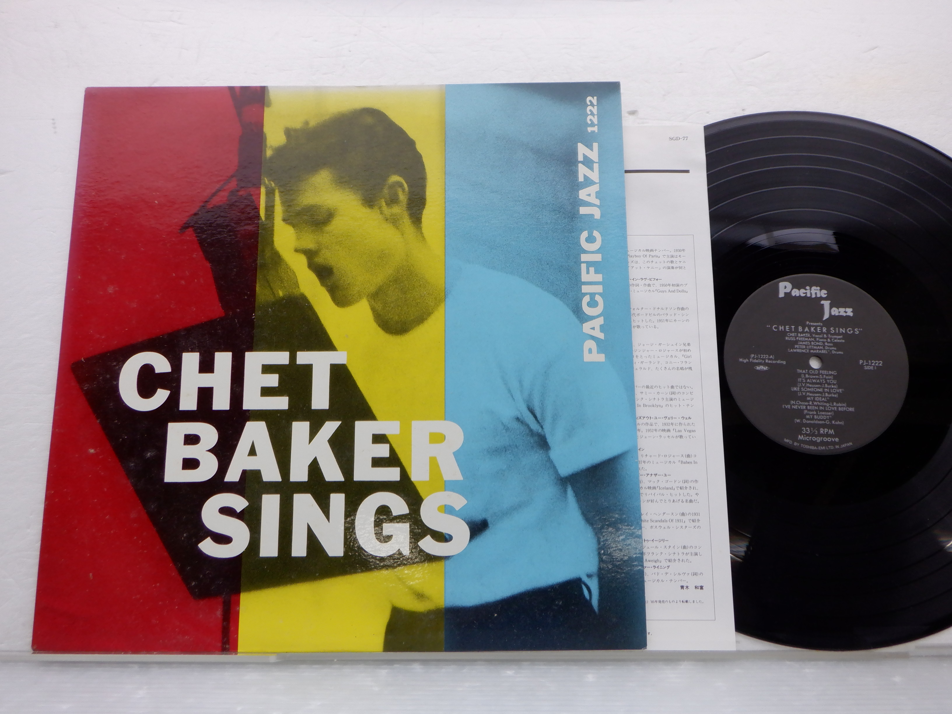日本代購代標第一品牌【樂淘letao】－Chet Baker(チェット・ベイカー)「Chet Baker Sings」LP（12インチ）/Pacific Jazz(PJ-1222)/ジャズ