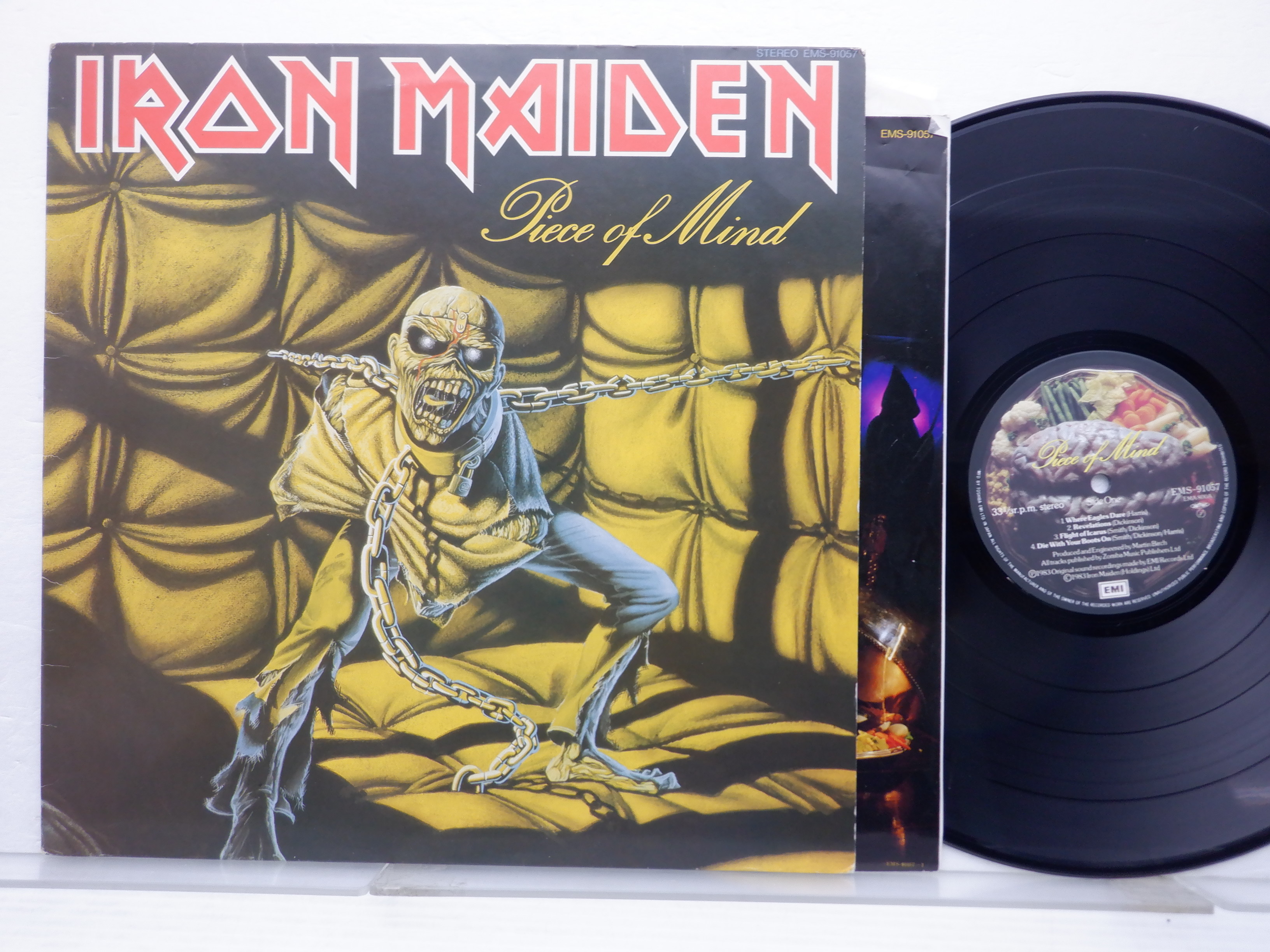 日本代購代標第一品牌【樂淘letao】－Iron Maiden(アイアン・メイデン)「Piece Of Mind(頭脳改革)」LP（12インチ）/EMI Records(EMS-91057)/ロック