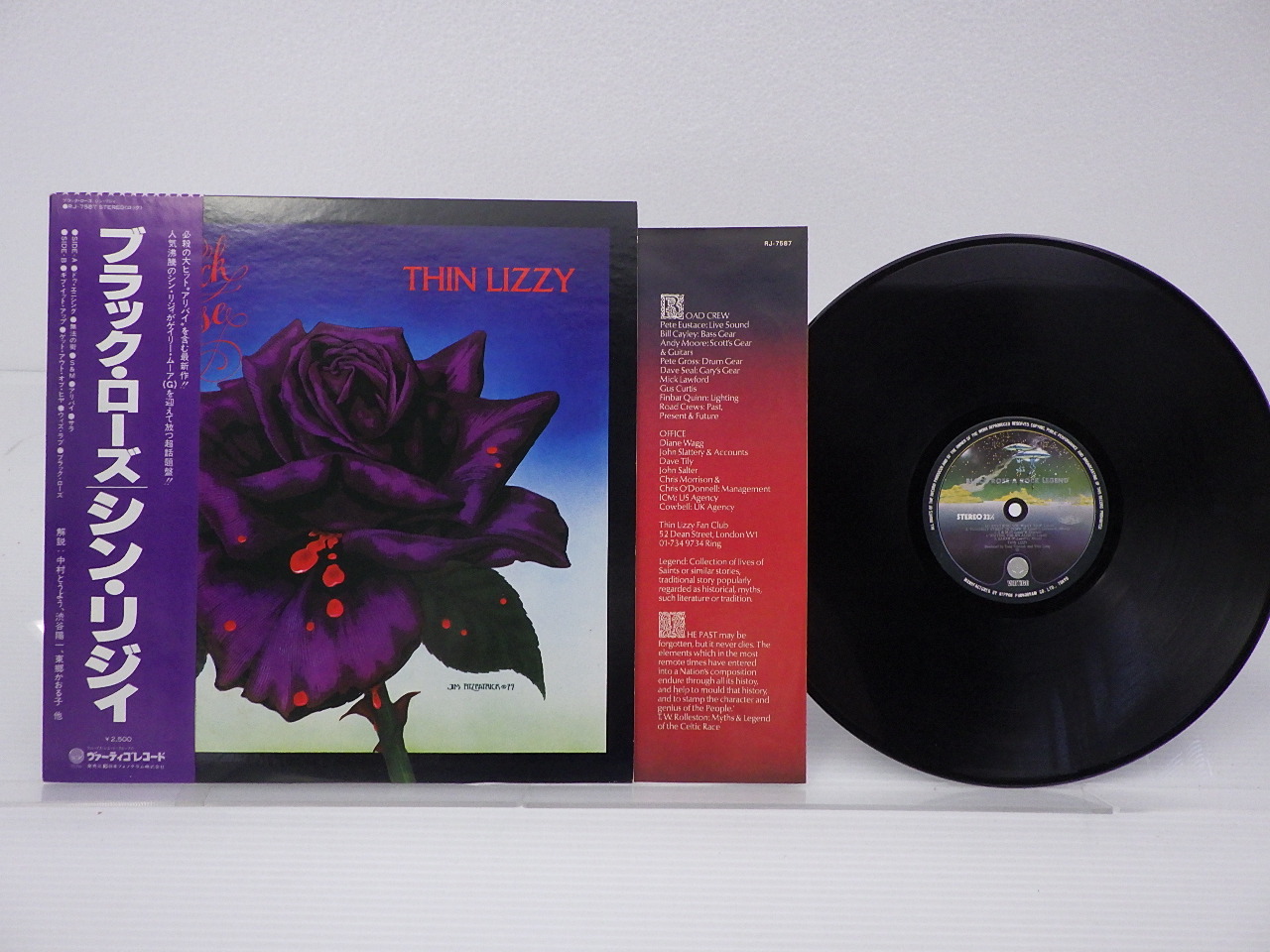 日本代購代標第一品牌【樂淘letao】－Thin Lizzy(シン・リジィ)「Black Rose (A Rock Legend)(ブラック・ローズ)」LP（12インチ）/Vertigo(RJ ...