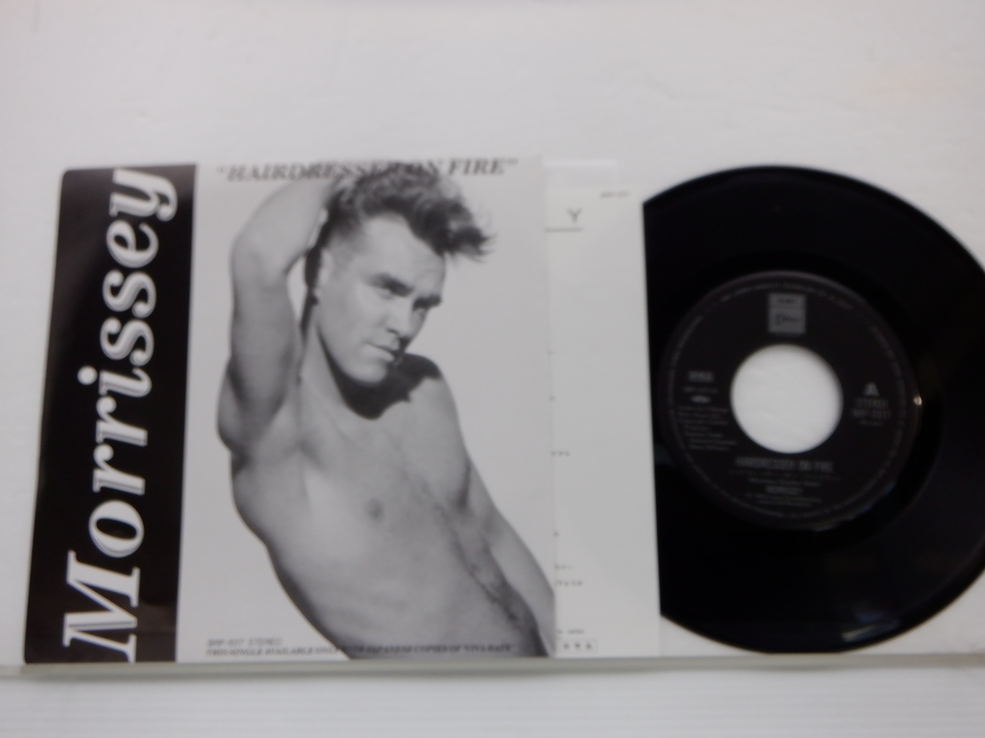 日本代購代標第一品牌【樂淘letao】－【見本盤】Morrissey(モリッシー)「Hairdresser On Fire」EP（7インチ）/Toshiba Records/東芝EMI(BRP ...