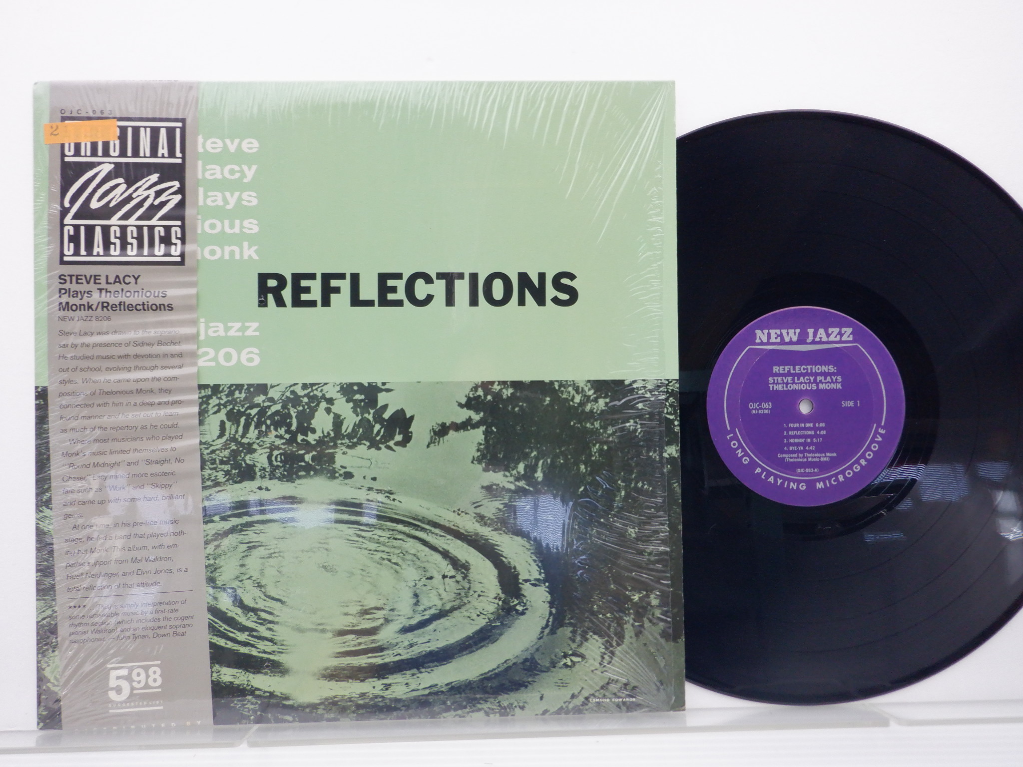 日本代購代標第一品牌【樂淘letao】－Steve Lacy「Reflections」LP（12インチ）/Original Jazz Classics(OJC-063)/ジャズ