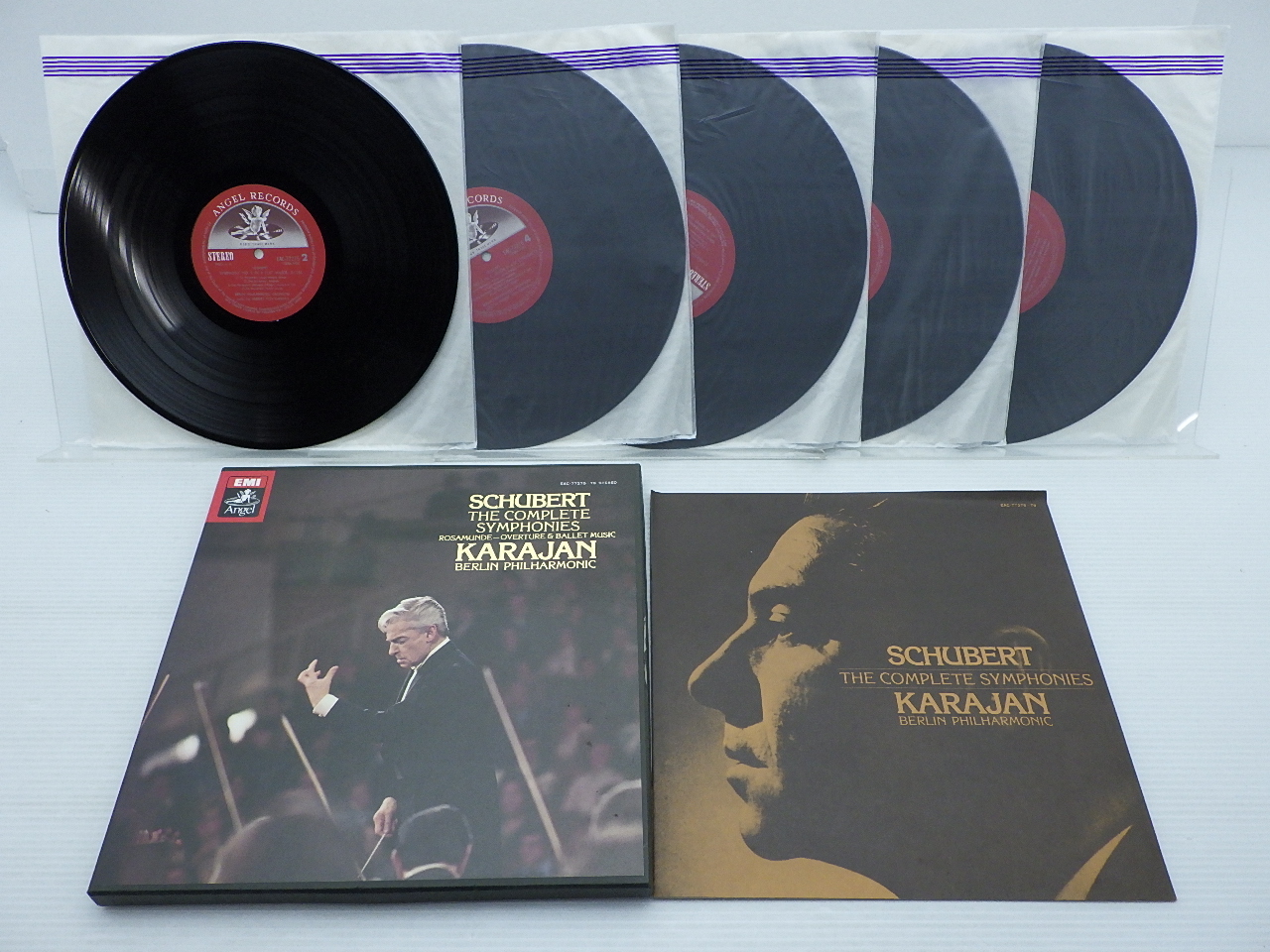 日本代購代標第一品牌【樂淘letao】－Karajan「Schubert The Complete Symphonies 」LP（12インチ）/EMI(eac 77275)/クラシック